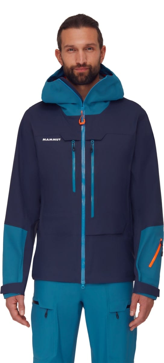 Mammut Men's Haldigrat Air HS Hooded Jacket Marine-Deep Ice | Fjellsport.no