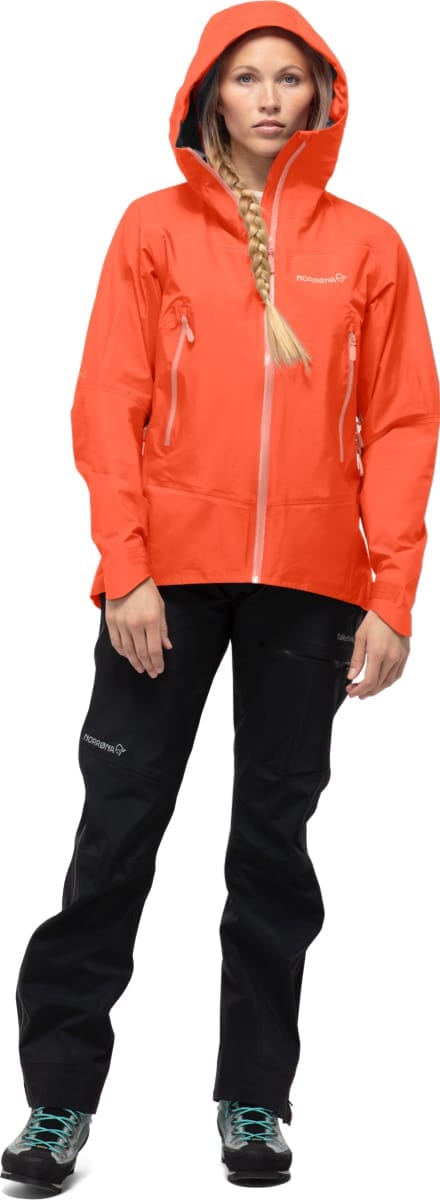 Norrøna Women's Falketind Gore-Tex Jacket Orange Alert | Fjellsport.no
