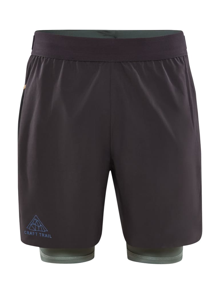 Craft Pro Trail 2in1 Shorts M Slate-Thyme | Fjellsport.no