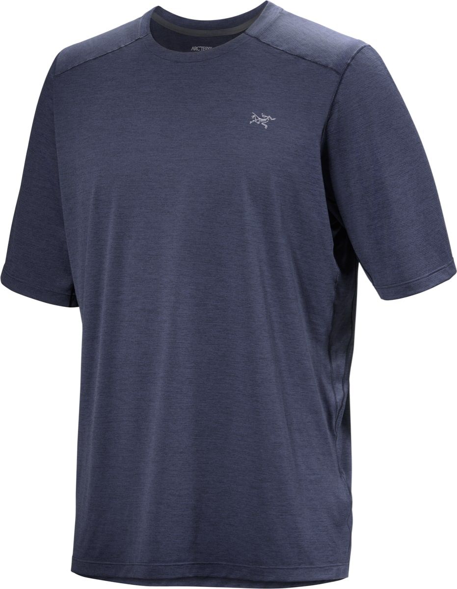 Arc'teryx Men's Cormac Crew Short Sleeve Black Sapphire Heather ...