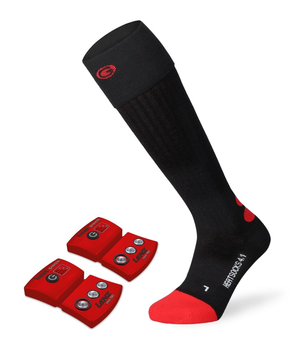 Lenz Heat Sock + Heat Pack Black | Fjellsport.no
