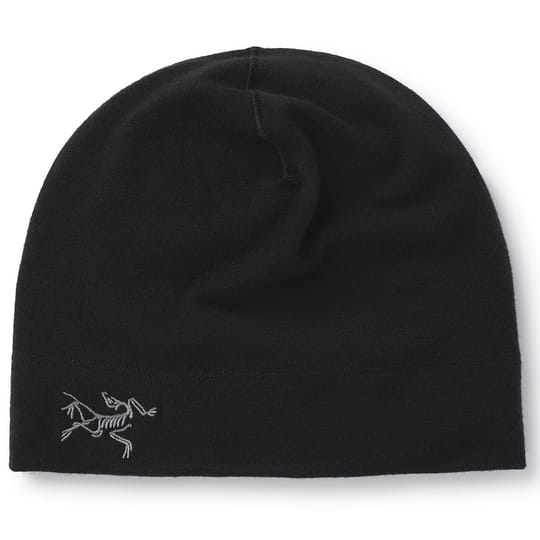 Arc'teryx Rho Lightweight Wool Toque Black | Fjellsport.no