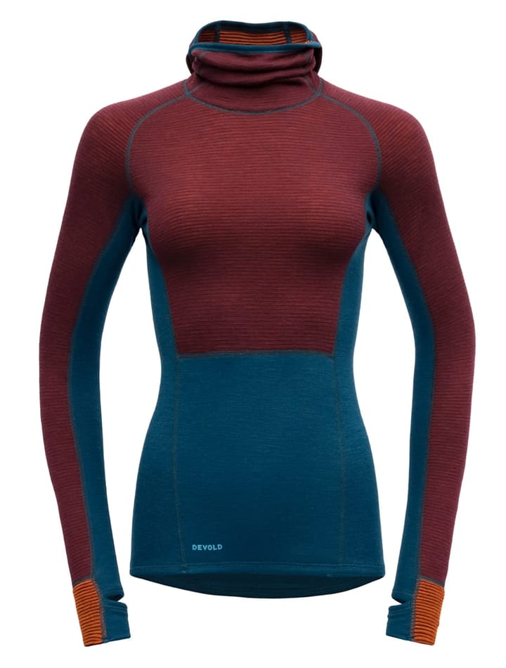 Devold Women's Tuvegga Sport Air Hoodie Flame | Fjellsport.no
