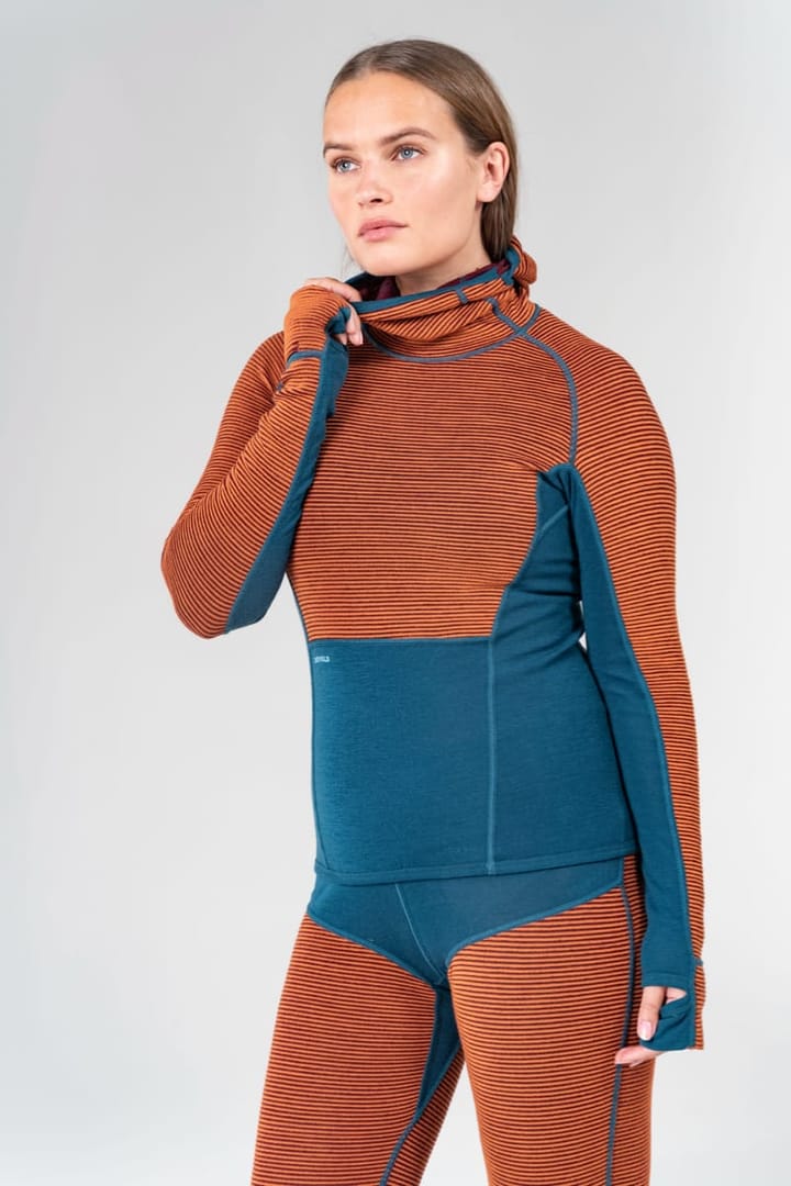 Devold Women's Tuvegga Sport Air Hoodie Flame | Fjellsport.no
