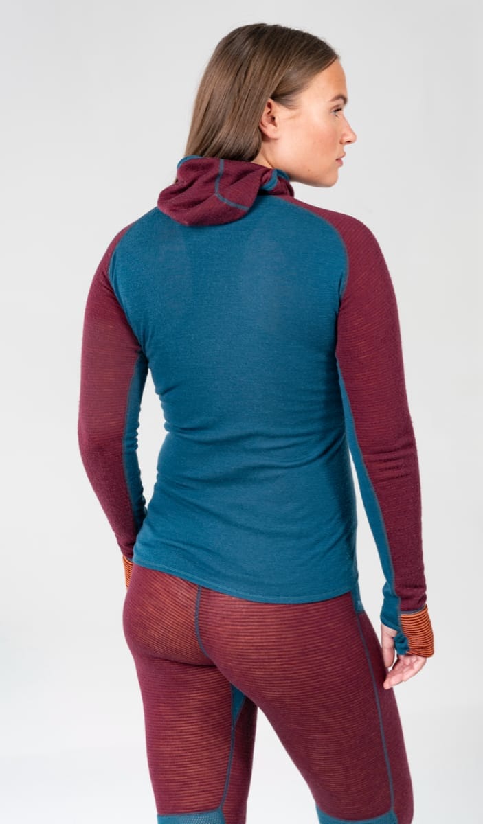 Devold Women's Tuvegga Sport Air Hoodie Flame | Fjellsport.no