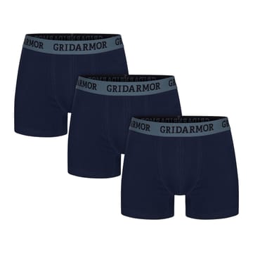 Gridarmor Men's Steine 3p Cotton Boxers 2.0 Navy Blazer | Fjellsport.no