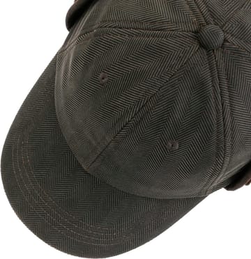 Stetson Herringbone Cap with Ear Flaps Mud-Black | Köp Stetson ...