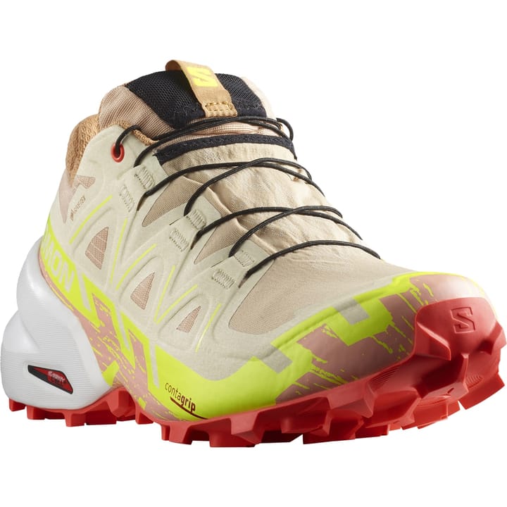 Salomon SPEEDCROSS 6 GTX W Hazelnut/Safety Yellow/Fiery Coral ...