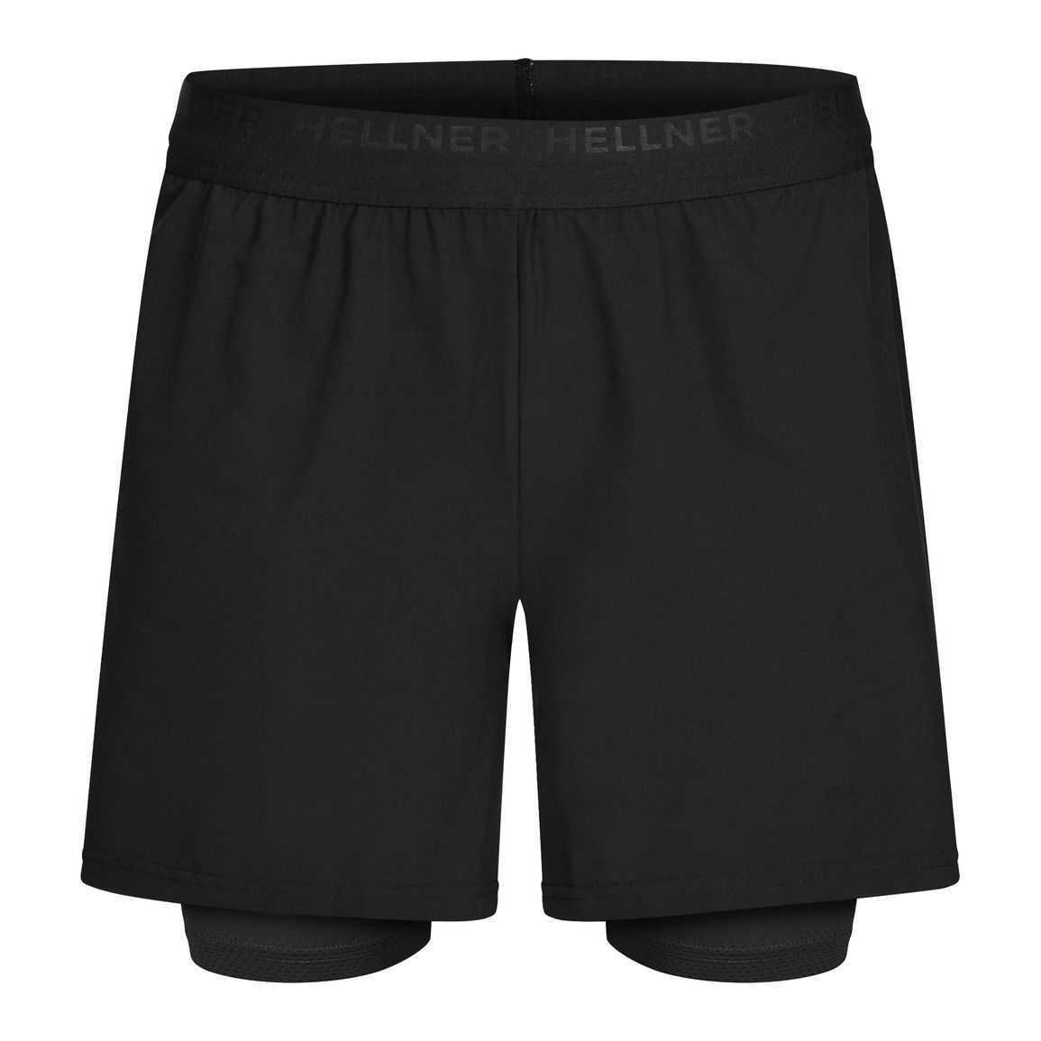 Hellner Kelva 2-in-1 Shorts Men's Black Beauty/Black Beauty | Fjellsport.no