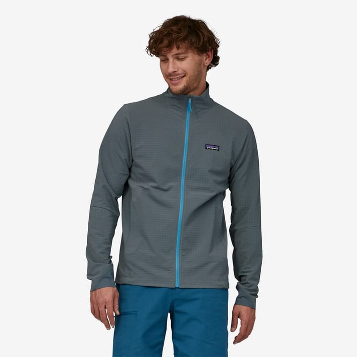 Patagonia M's R1 TechFace Jkt Wavy Blue | Fjellsport.no