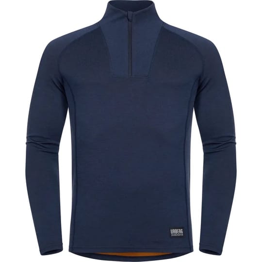 Urberg Men's Merino-Bamboo Base Layer Zip Top Dark Navy | Fjellsport.no