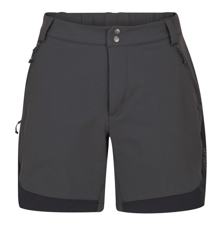 Rab Torque Mountain Shorts Wmns Anthracite/Black | Fjellsport.no