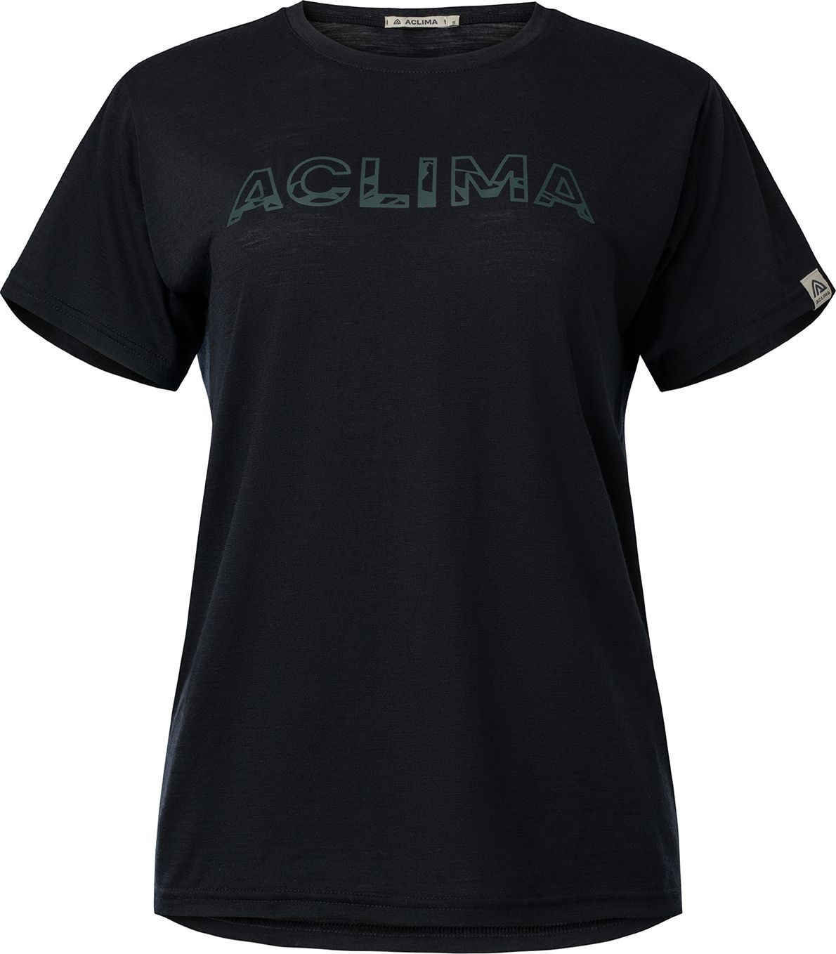 Aclima Women's LightWool 140 Classic Tee Logo Navy Blazer | Kjøp Aclima ...