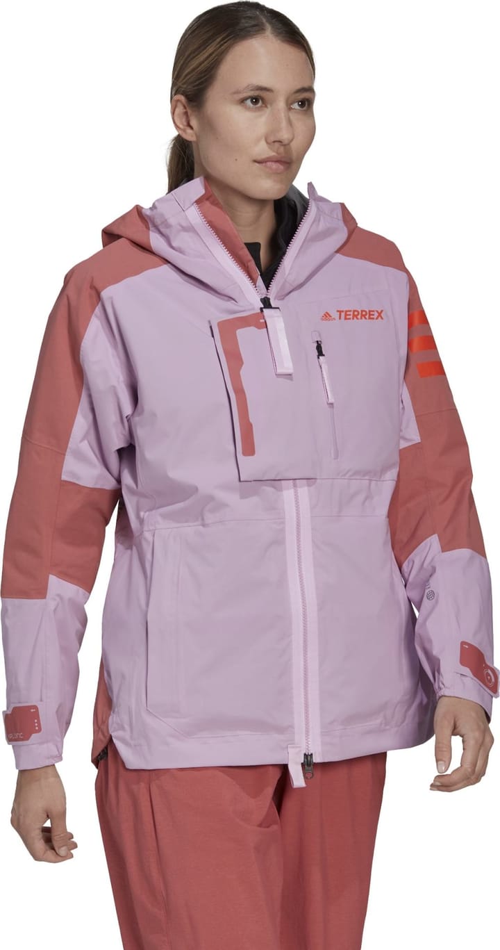 Adidas Women's Terrex Xploric RAIN.RDY Mountain Jacket Blilil/Wonred ...