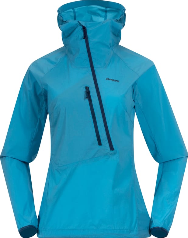 Bergans Women's Cecilie Light Wind Anorak Clear Ice Blue | Kjøp Bergans ...