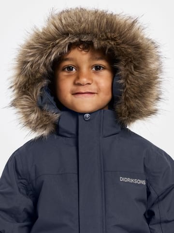 Didriksons Kids' Bjärven Parka 4 Navy | Fjellsport.no