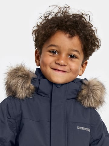 Didriksons Kids' Bjärven Parka 4 Navy | Fjellsport.no
