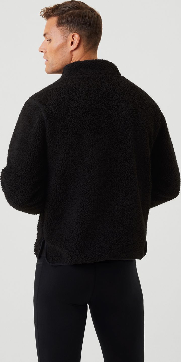 Björn Borg Men's Centre Pile Fleece Jacket Black Beauty | Köp Björn ...