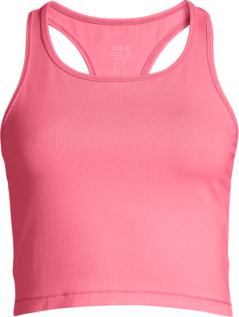 Women's Bold Rib Crop Tank Forest Green | Buy Women's Bold Rib Crop ...