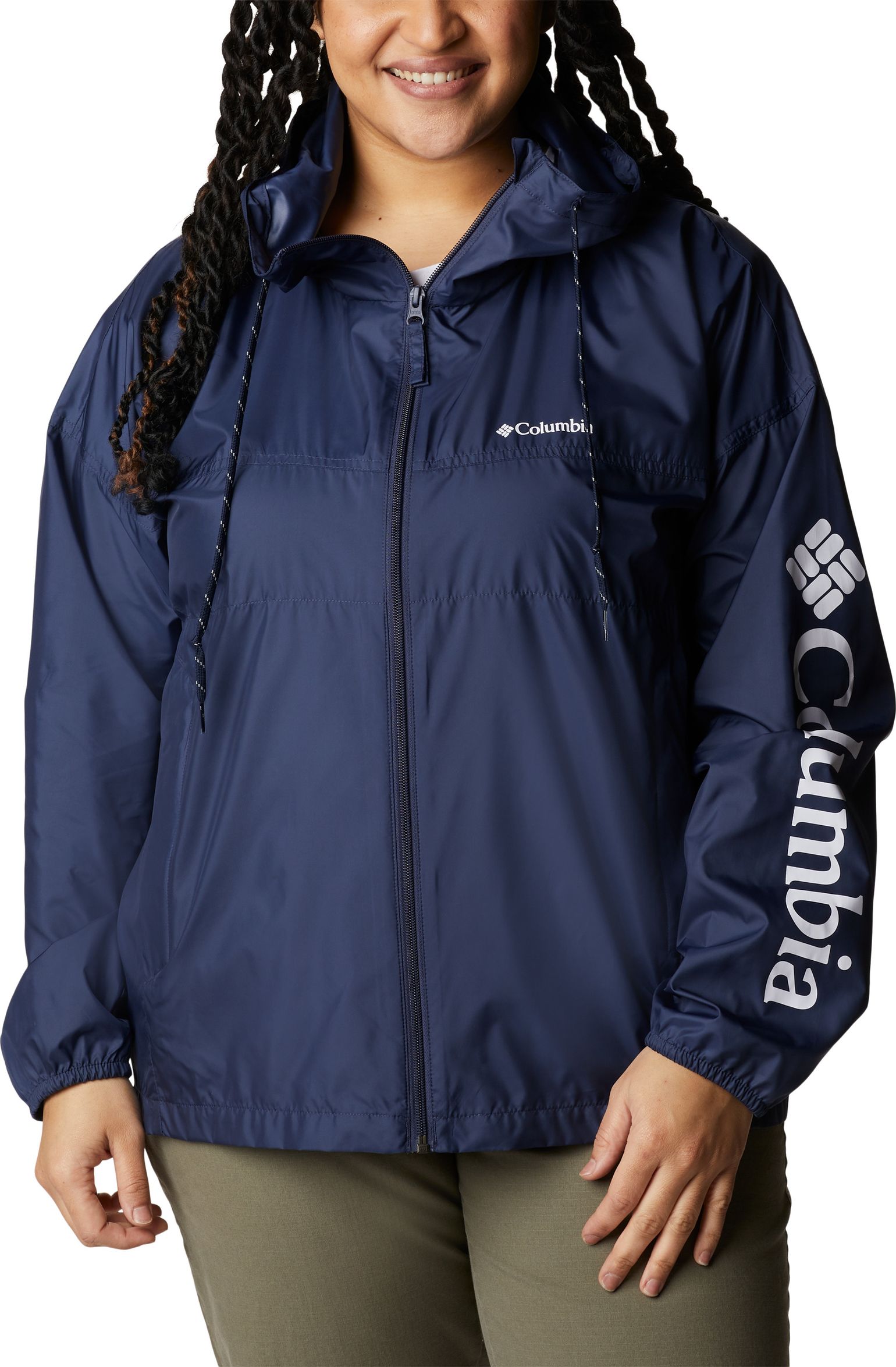 Columbia Women's Flash Challenger Novelty Windbreaker Jacket Nocturnal ...