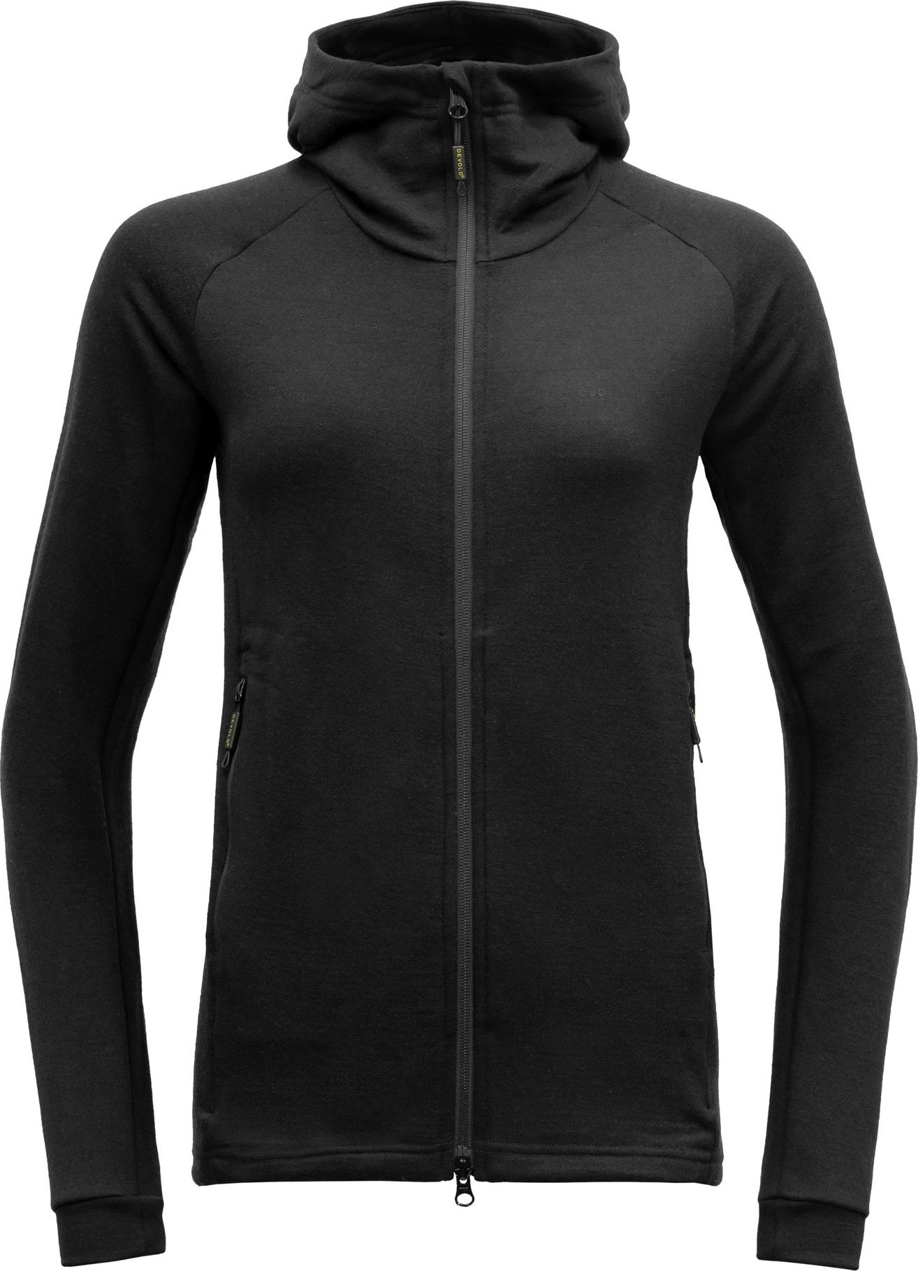 Devold Women's Nibba Merino Jacket Hood Caviar | Shoppe Devold Women's ...