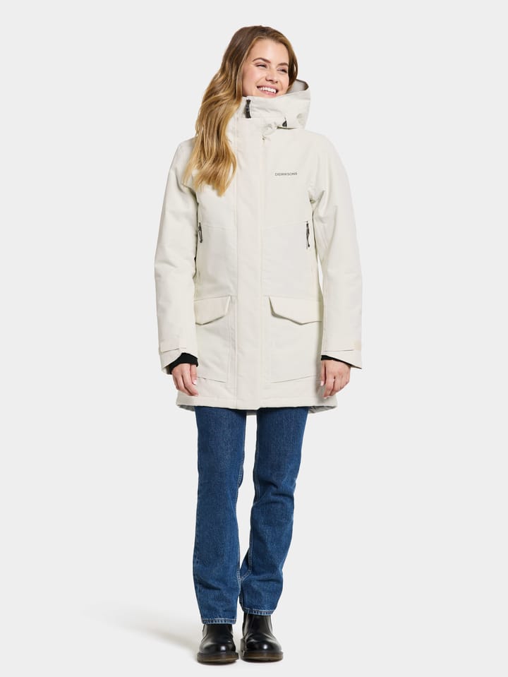 Didriksons Women's Frida Parka 7 (FW23) White Foam | Shoppe Didriksons ...