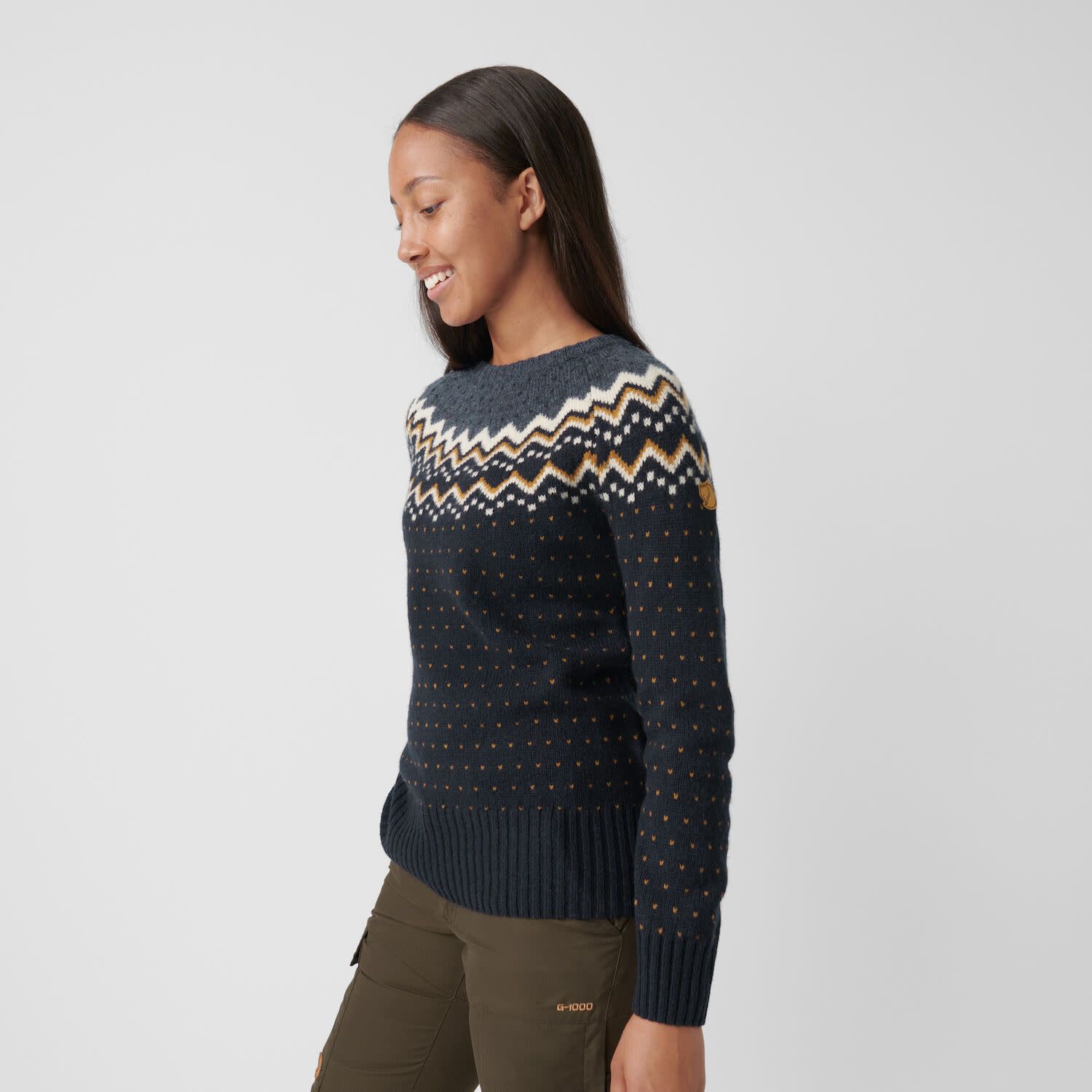 Fjällräven Women's Övik Knit Sweater Deep Forest | Shoppe Fjällräven ...