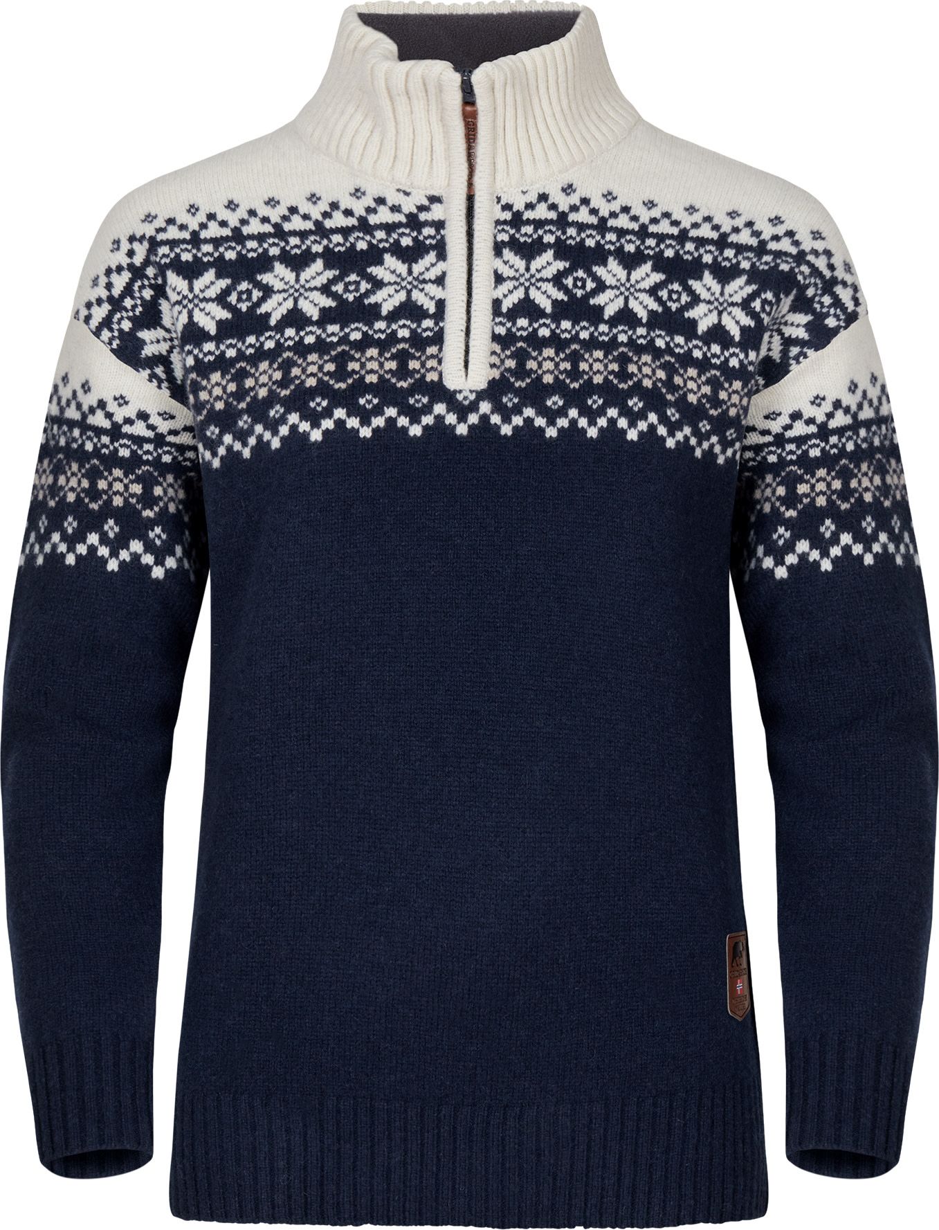 Gridarmor Women's Snøkrystall Half Zip Ullgenser White/Dk. Grey/Lt ...