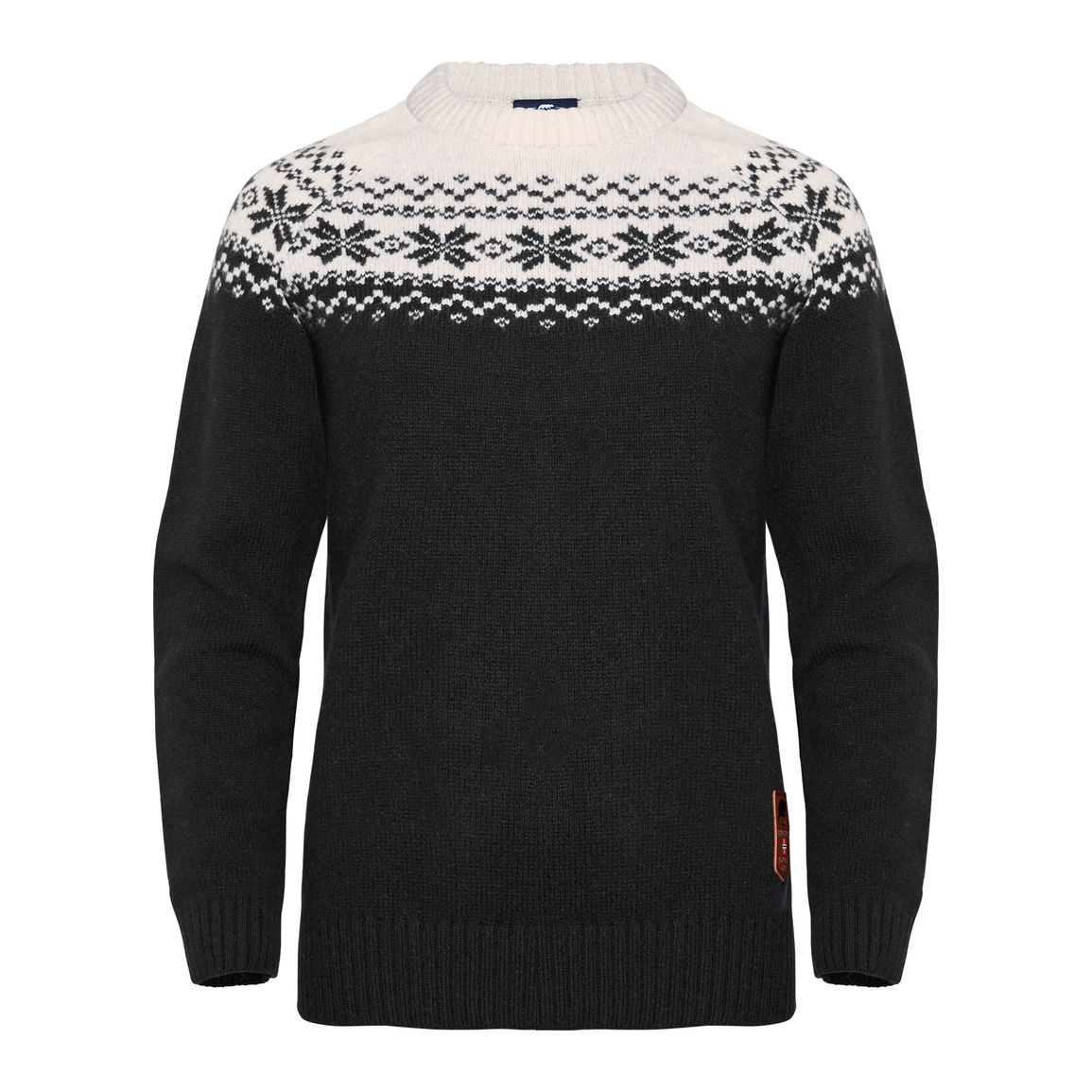 Gridarmor Women’s Snøkrystall Round Neck Ullgenser Light Blue/White ...