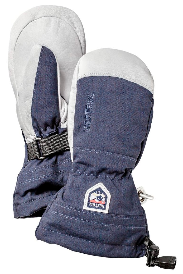 Hestra Juniors' Army Leather Heli Ski Mitt Red | Fjellsport.no