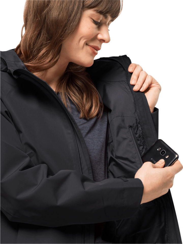Jack Wolfskin Women's Besler 2-Layer Jacket Black | Kjøp Jack Wolfskin ...
