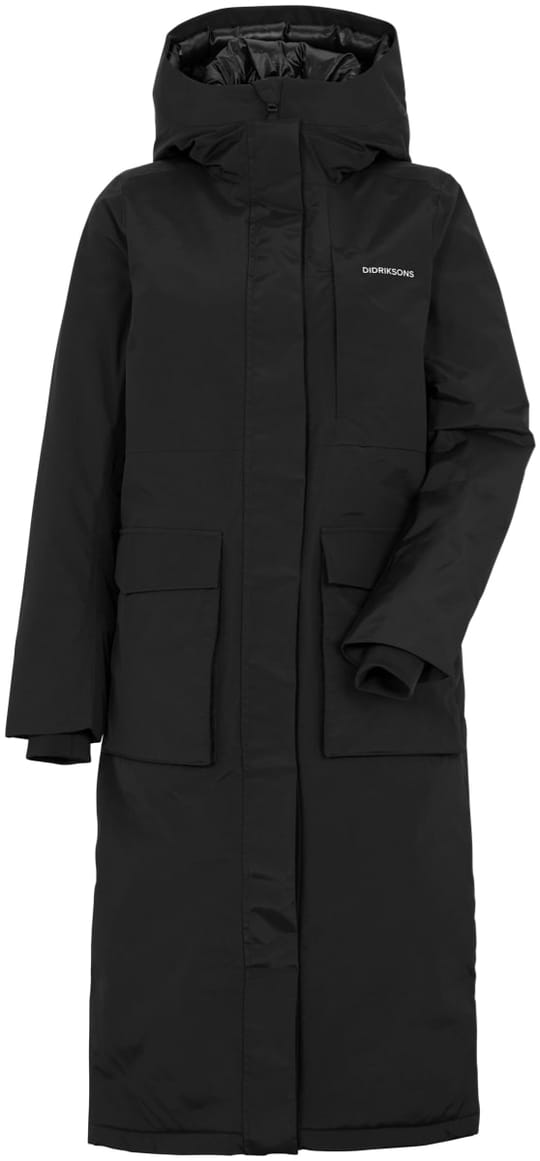 Didriksons Leya Wns Parka L 3 Black | Fjellsport.no