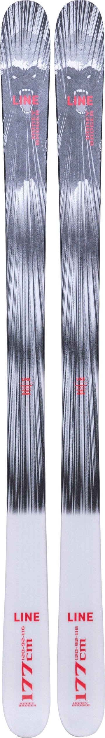 Line Skis Honey Badger Grey/White | Köp Line Skis Honey Badger Grey ...