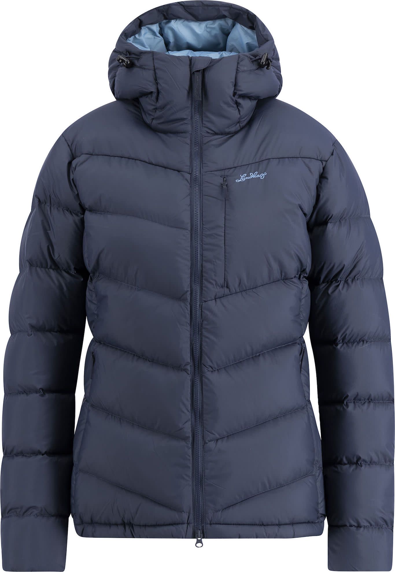 Lundhags Women's Fulu Down Hooded Jacket Deep Blue | Kjøp Lundhags ...