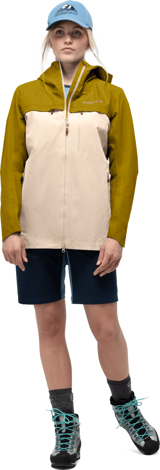 Norrøna Women's Svalbard Cotton Jacket Golden Palm/Ecru | Kjøp Norrøna ...