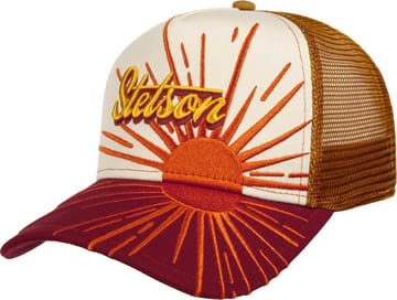 Stetson Rising Sun Trucker Cap Orange/Red | Köp Stetson Rising Sun ...