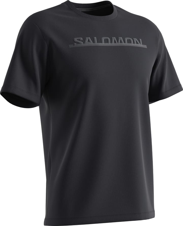 Men's Essential Logo SS Tee DEEP BLACK/QUIET SHADE Translucent | Buy ...