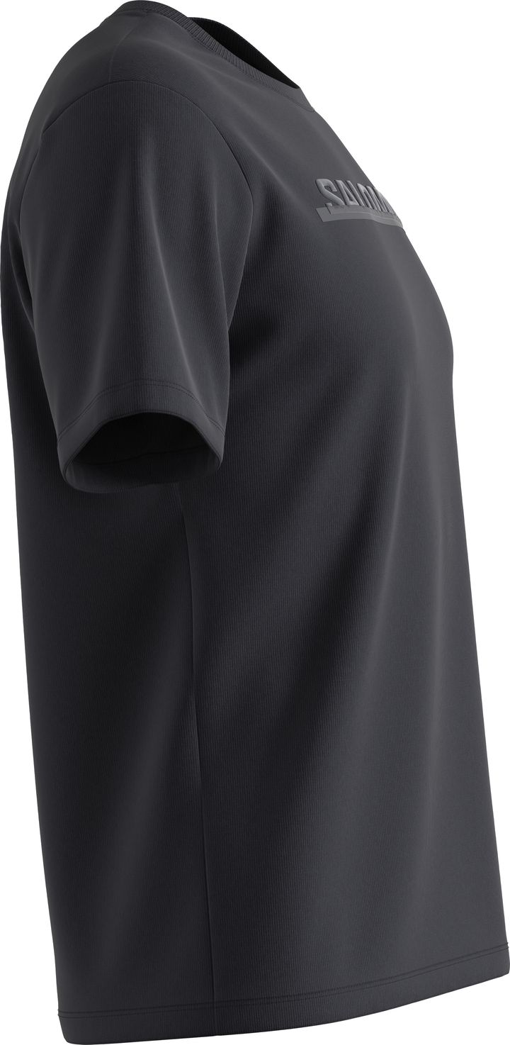 Men's Essential Logo SS Tee DEEP BLACK/QUIET SHADE Translucent | Buy ...