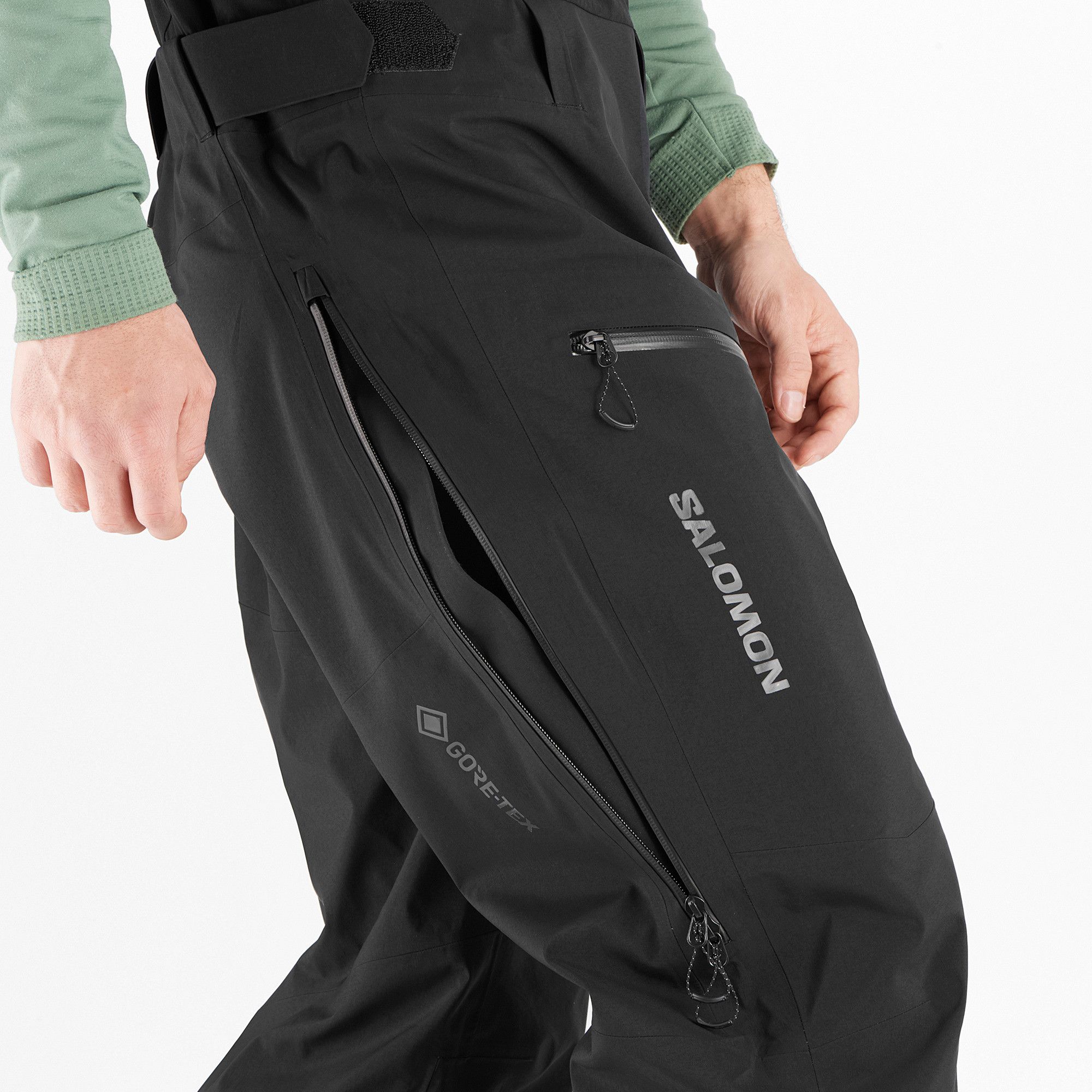 Salomon Men s Moon Patrol GORE TEX Bib Pants Deep Black