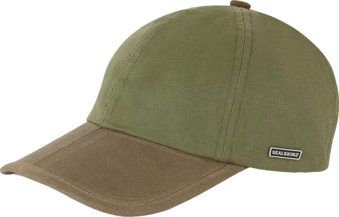 Sealskinz Marham Waterproof Waxed Canvas Foldable Cap Olive/Brown | Buy ...
