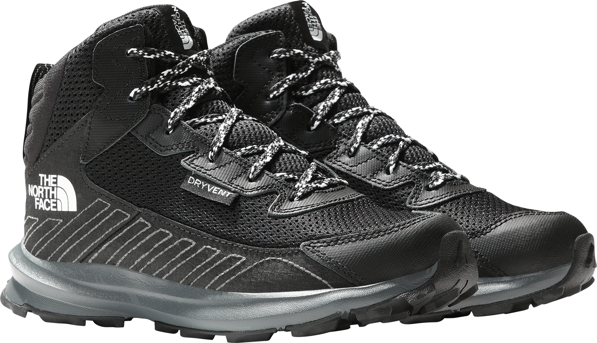 The North Face Kids Fastpack Waterproof Mid Hiking Boots TNF Black TNF Black